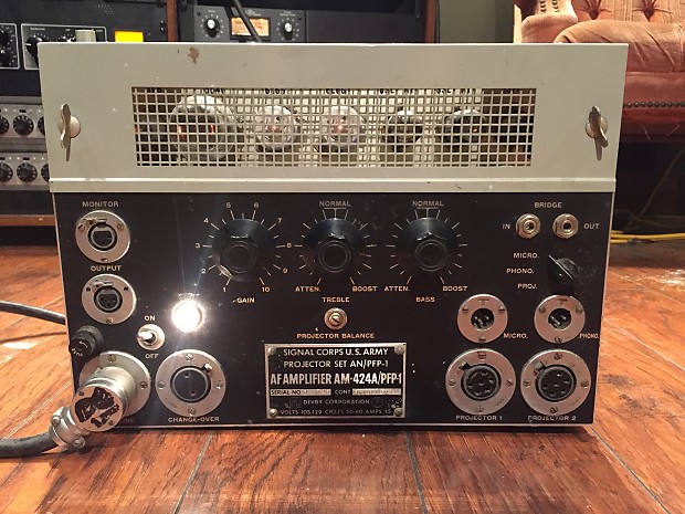 Vintage 1952 Signal Corps U.S. Army AM-424A / PFP-1 Tube Pre | Reverb