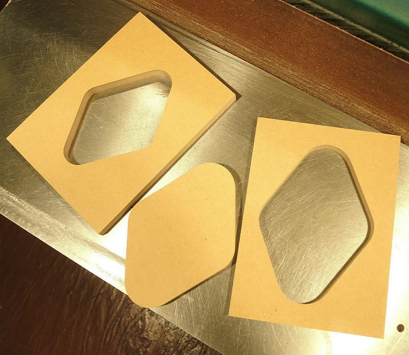 Guitar Control Cavity Template Set. Made & shipped from Maine | Reverb