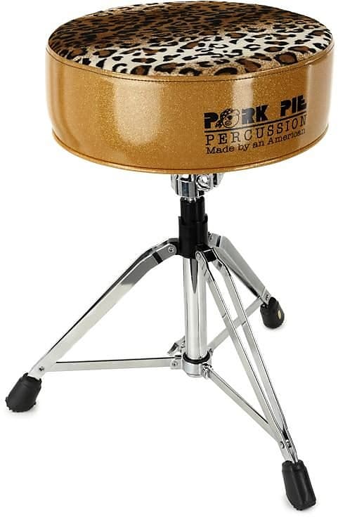 Pork Pie Gold Sparkle/Leopard Throne | Reverb