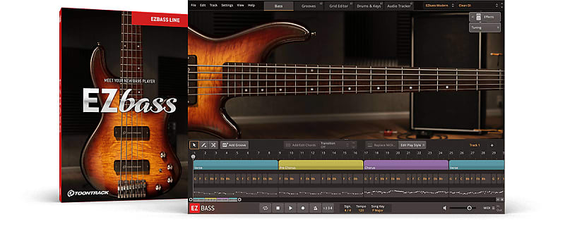 Toontrack EZBass VST Bass Plugin Modo Kontakt Ample Sound | Reverb