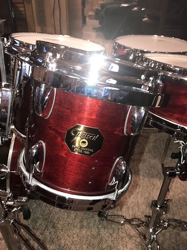 Gretsch USA Custom Stop Sigh Badge 8X8 Tom- Walnut Lacquer | Reverb