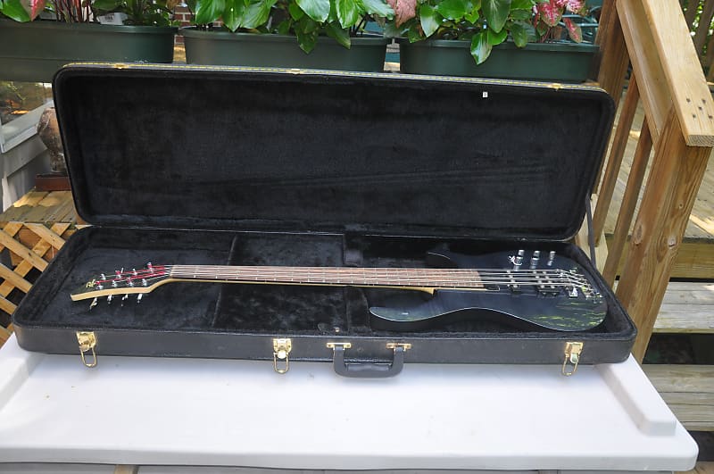 Rogue Rogue LX408 Custom 8-String Bass Transparent Black | Reverb