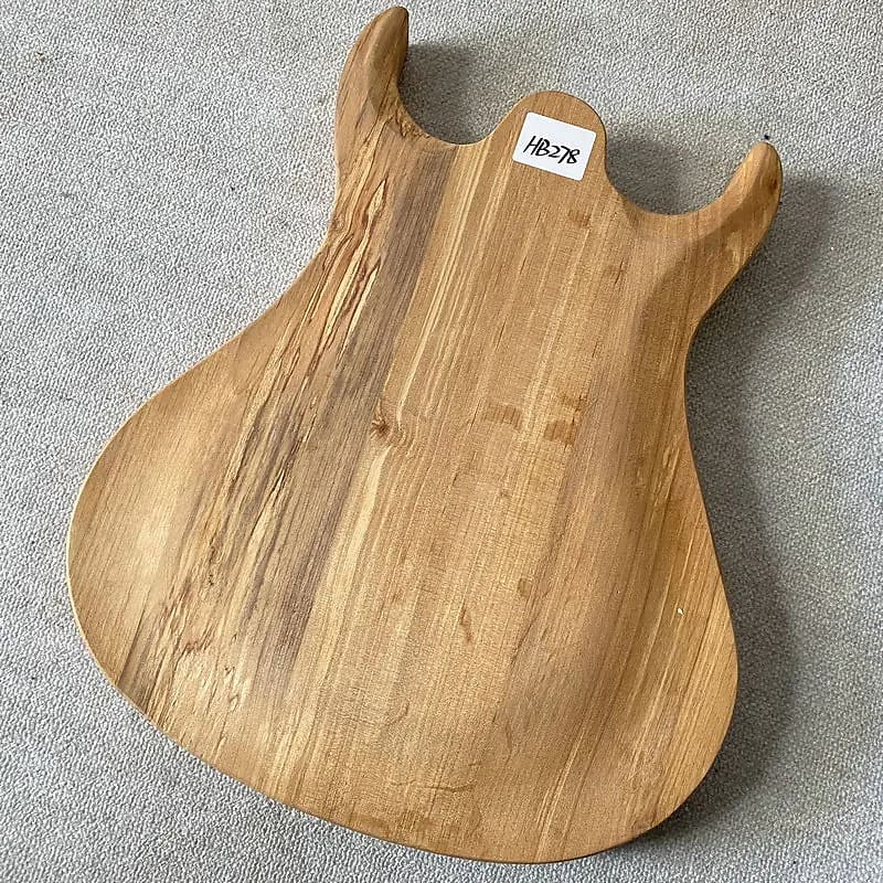 Semi Finished DIY Project Solid Guitar Double Cutaway Body | Reverb UK