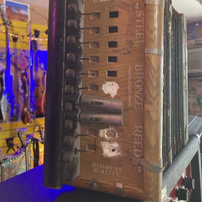 Lester Antique Squeeze Box Brown | Reverb