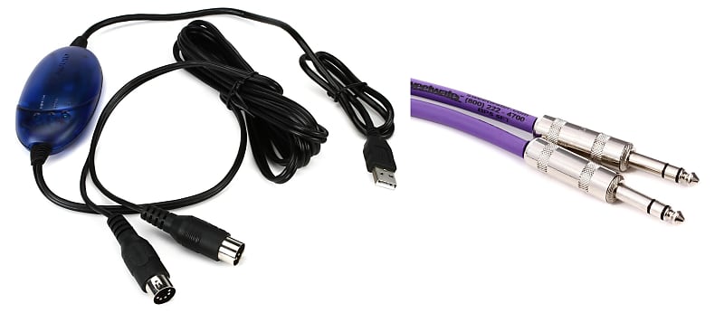 M-Audio Uno 1x1 USB MIDI Interface Bundle with Pro Co BP-5 | Reverb