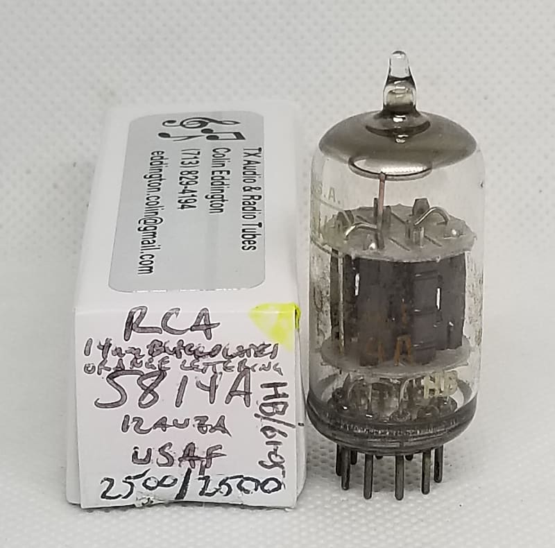RCA JAN 5814A Perfectly Balanced Single NOS 12AU7 5814 | Reverb UK