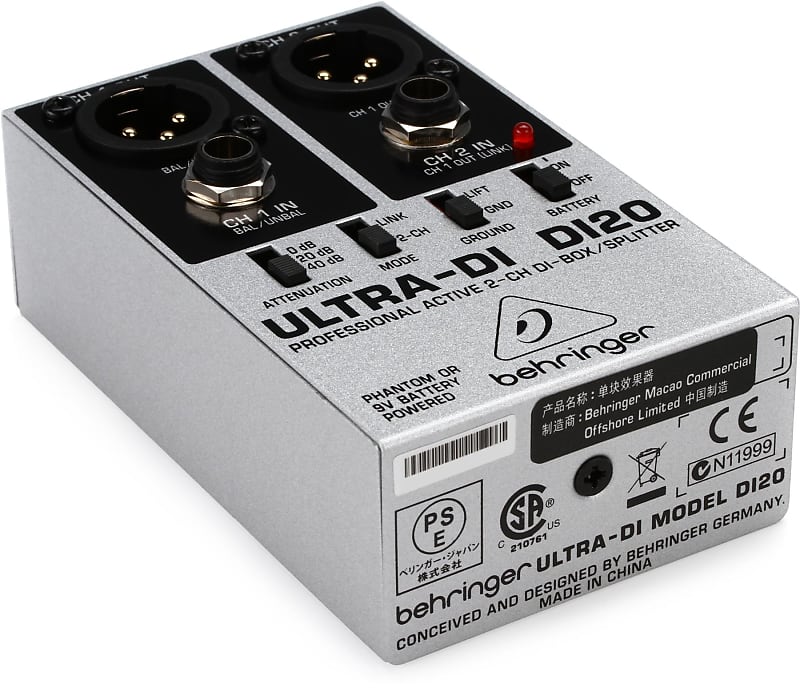 Behringer Ultra-DI DI20 2-channel Active Direct Box / | Reverb