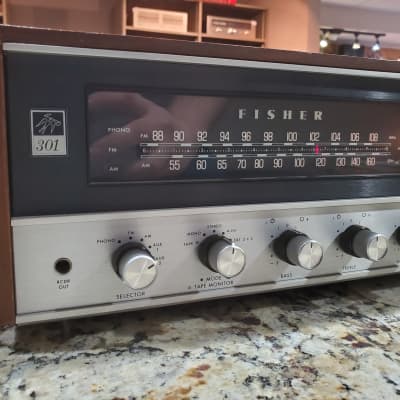 Fisher 301 - Silver/Wood - USED w/Manual | Reverb