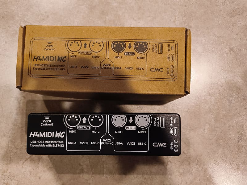 CME H4MIDI WC 2025 - Black Advanced USB Host MIDI Interface | Reverb