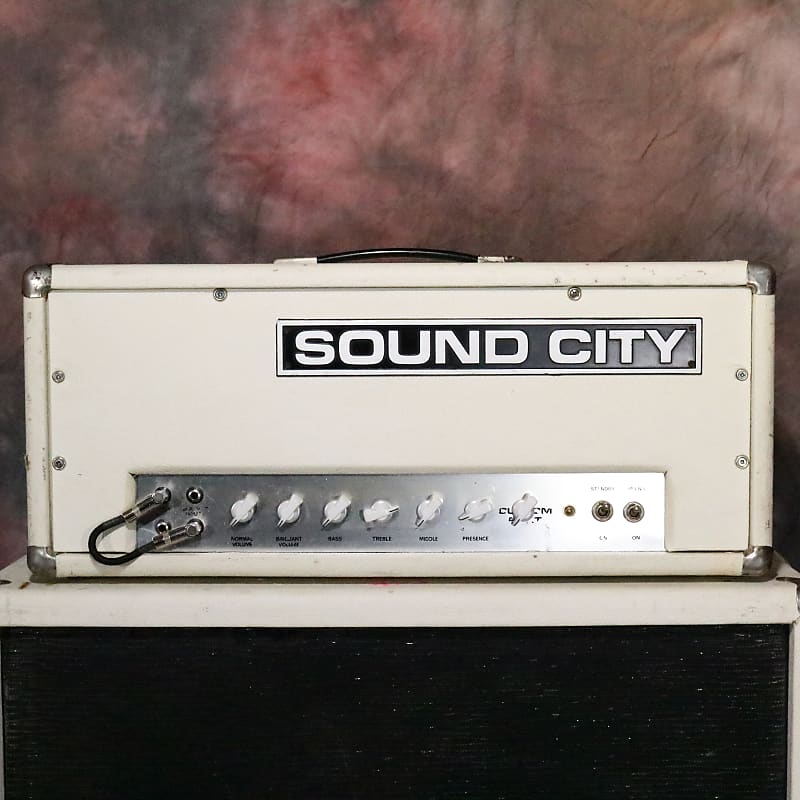 Vintage Sound City Custom Built L.100W Amplifier Head | Reverb