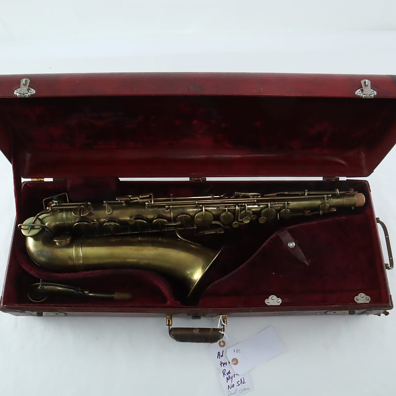 Adolphe Sax Tenor Saxophone 84 Rue Du Myrrha HISTORIC | Reverb