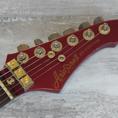 1983 Aria Pro II Japan ZZ Custom Explorer (Candy Apple Red) | Reverb