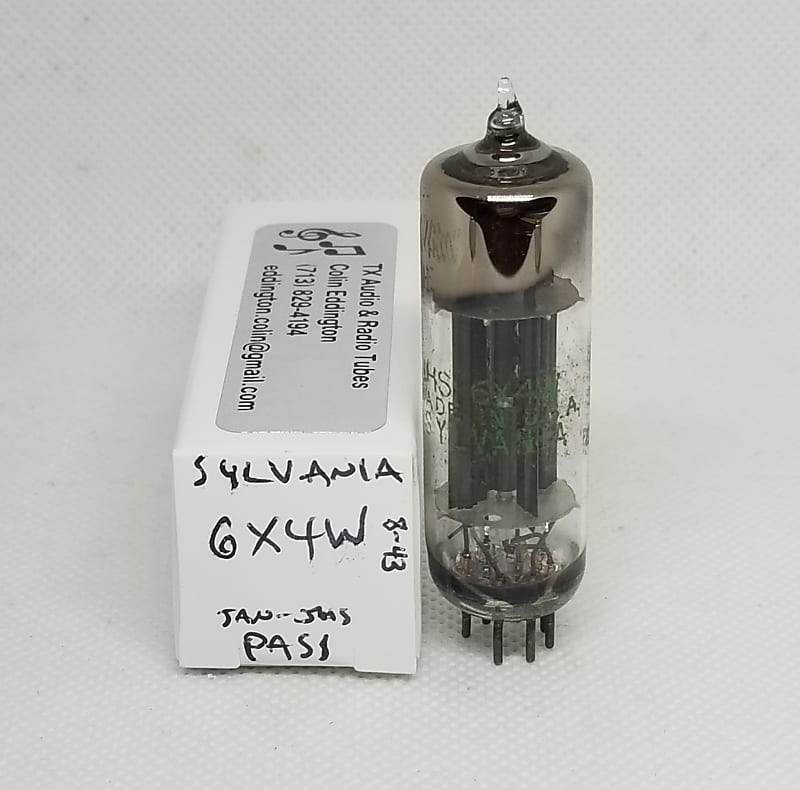 Sylvania JAN 6X4W NOS Rectifier 6X4 | Reverb