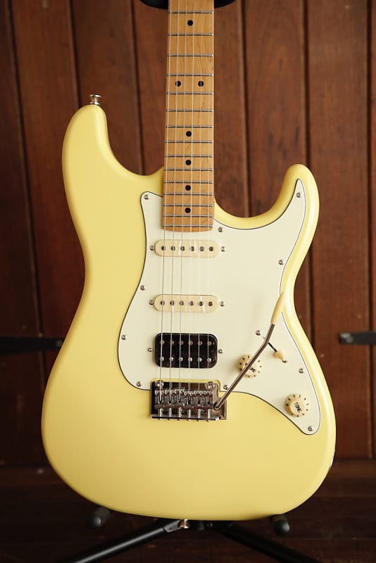 Jet Guitars JS-400-VYW Vintage Yellow HSS Electric Guitar | Reverb