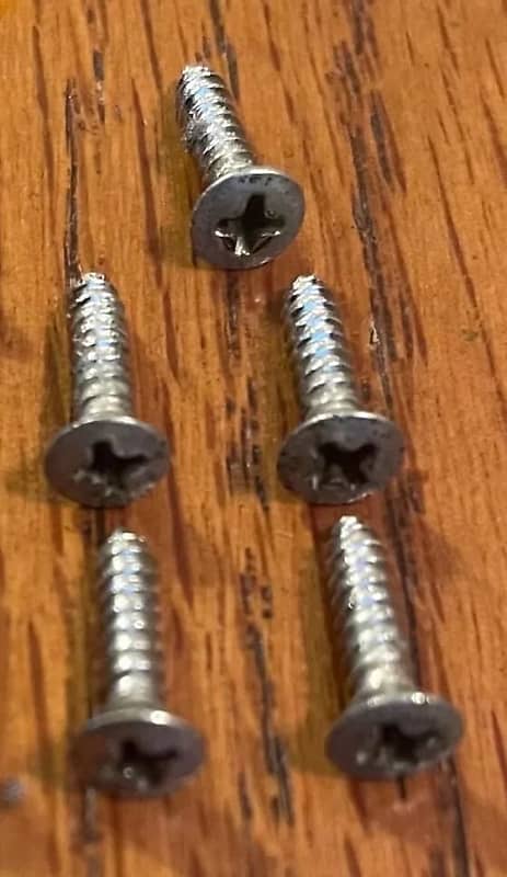 Vintage ORIGINAL 1957 Fender Telecaster Pickguard Screws (5) | Reverb