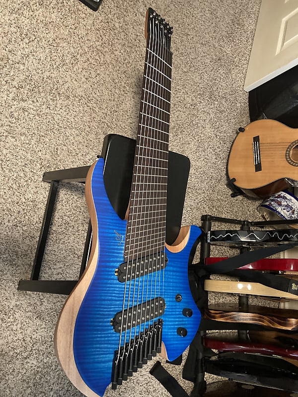 Agile 10 String Fan Fret Headless Electric Guitar CHIRAL | Reverb