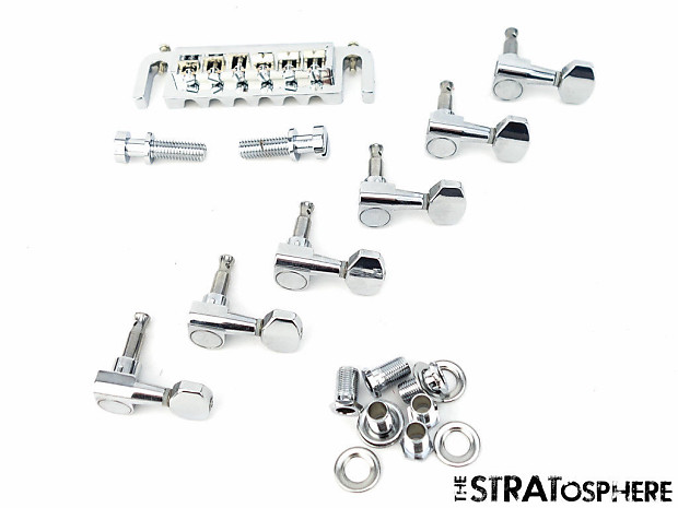 Gibson Firebird Zero BRIDGE TAILPIECE + TUNERS Hardware Set | Reverb