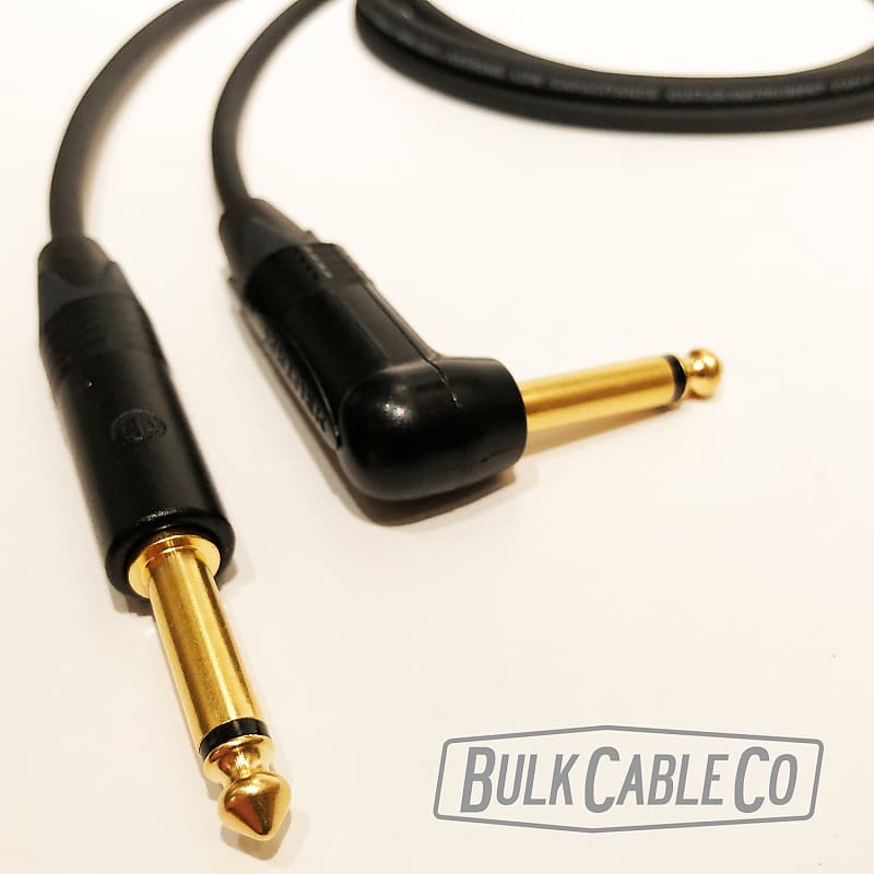 12 FT - Lava Mini ELC Guitar Cable - Neutrik NP2RX-B Right | Reverb