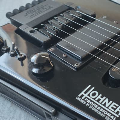 1989 Hohner G3T Headless Guitar w/Steinberger System (Black) | Reverb