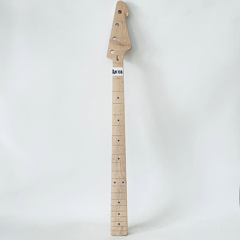 Unfinished Maple Wood 4 String Bass Guitar Neck, Maple | Reverb
