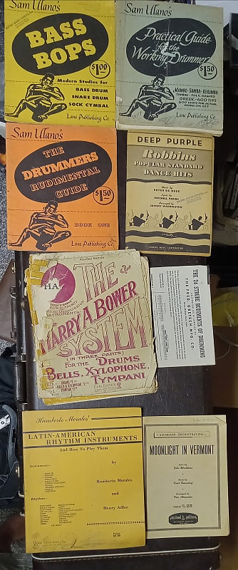 Vintage Drum Books Lot (1940's 1950's) Gretsch/Sam | Reverb