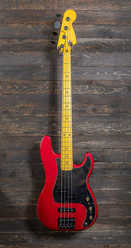 USED Custom Red Bass W/Red LEDS | Reverb