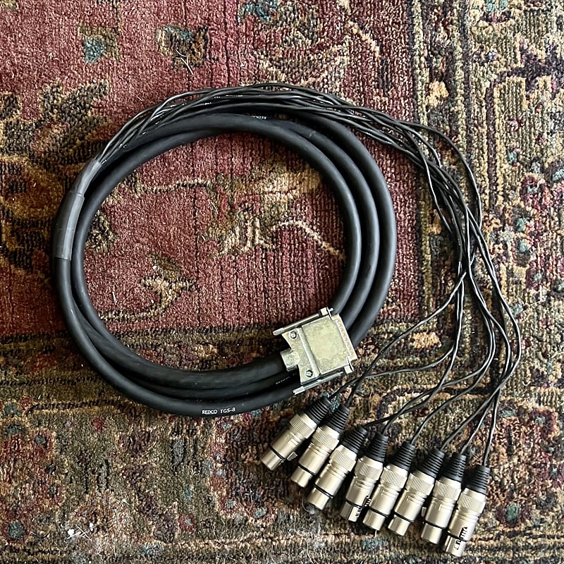 Redco TGS-8 snake cable DB25 to XLR (XLRF) 10ft | Reverb