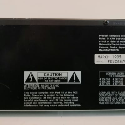 Technics SL-PD665 Compact Disc Changer 5 Disc 1995 | Reverb