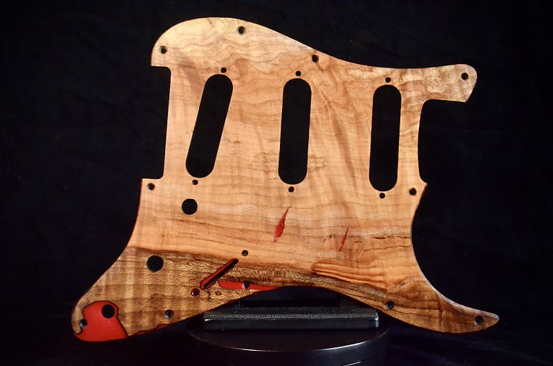 Fender Stratocaster Pickguard - Figured Maple | Reverb