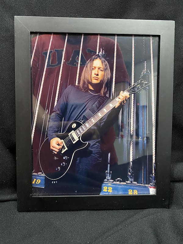 MICHAEL WILTON - Queensryche Framed Black Wood 8x10 Photo ESP | Reverb