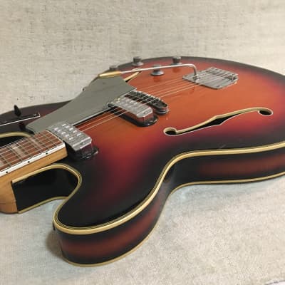 Vintage 1960's Welson DS-2T Electric Hollowbody Guitar + Case | Reverb