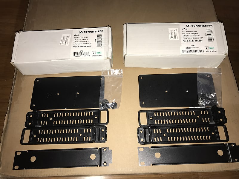 2 Sennheiser GA3 19" Rack Mount Adapters - Excellent | Reverb