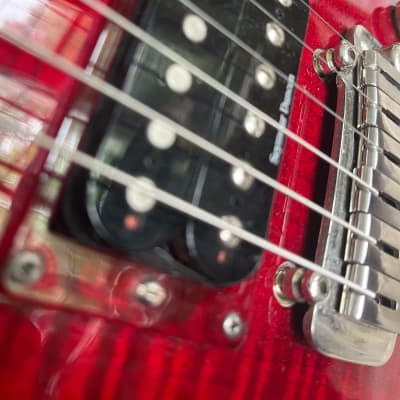 Yamaha RGX 820z Transparent Red Flame with Acoustic Ghost | Reverb