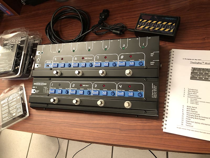 GigRig MIDI 8 Guitar Effects Loop Switcher | Reverb