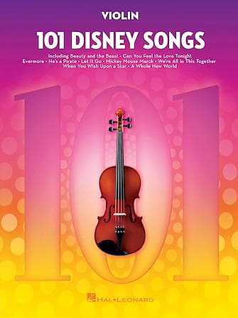 101 Disney Songs For Violin Violin | Reverb