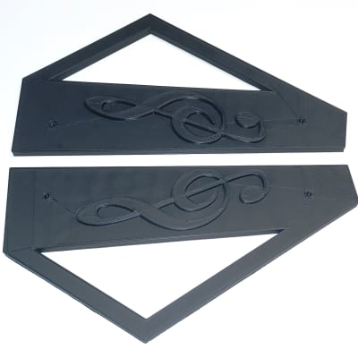 Black Color New Replacement Side Cheeks Panel Set With | Reverb