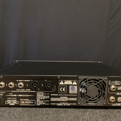 Fender MB-1200 Bass Power Amplifier (1200 Watts) | Reverb