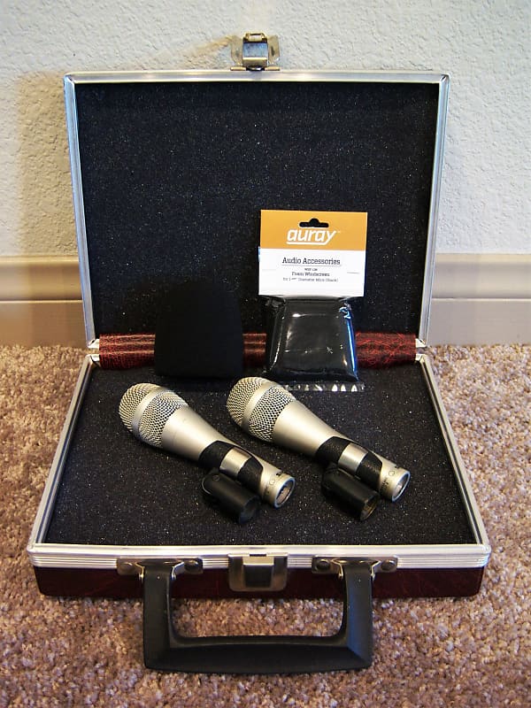 Two vintage 1990's Shure SM62 dynamic cardioid microphones | Reverb