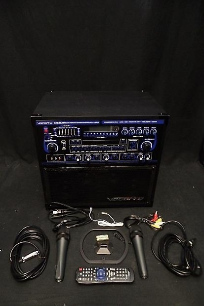 VocoPro Gig Star Professional Two Microphone Karaoke System | Reverb