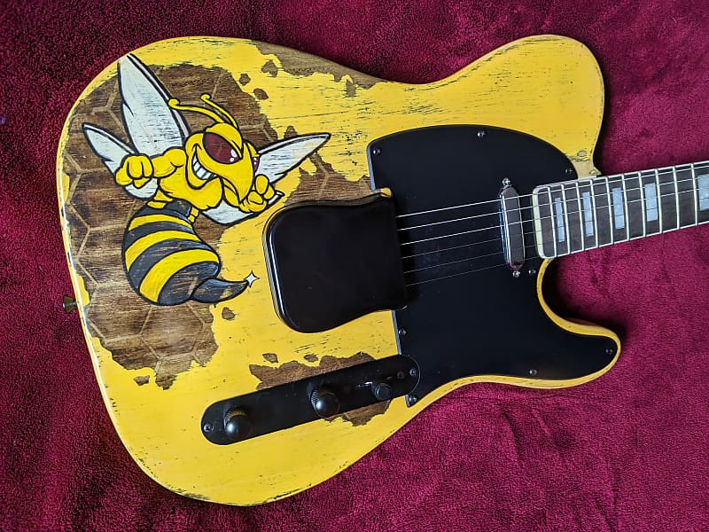 Custom Painted "The Pollinator" Tele | Reverb