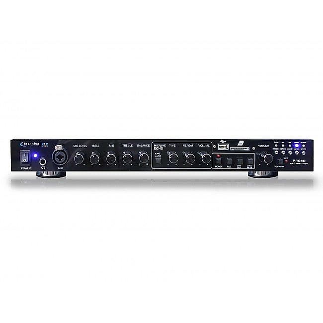 Technical Pro PRE50 2 Channel Preamp with RCA, 1/8", USB, and | Reverb