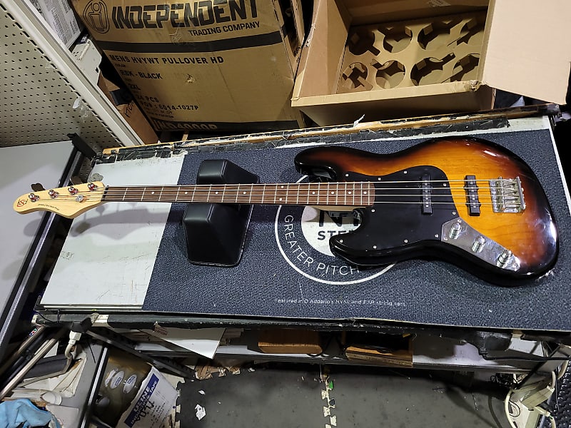 KSD Ken Smith Design Proto-J Lefty Electric Bass Sunburst | Reverb