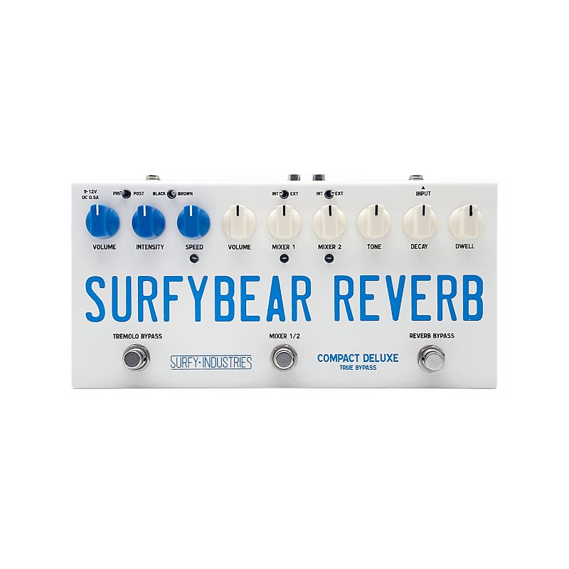 Surfy Industries SurfyBear Compact Deluxe Reverb & Tremolo | Reverb