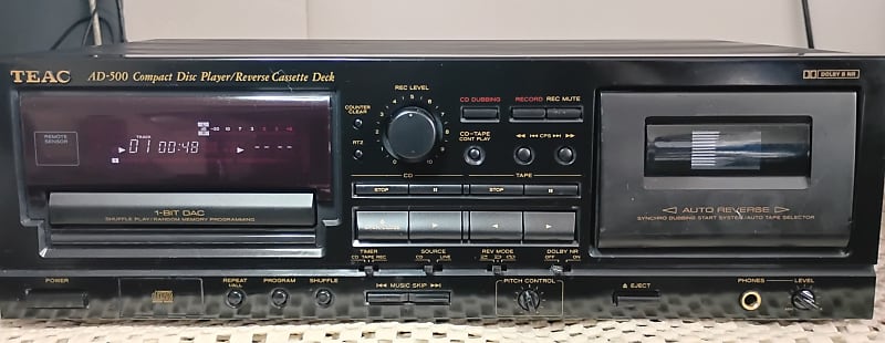 Vintage Teac AD-500 Compact Disc Player & Auto Reverse | Reverb