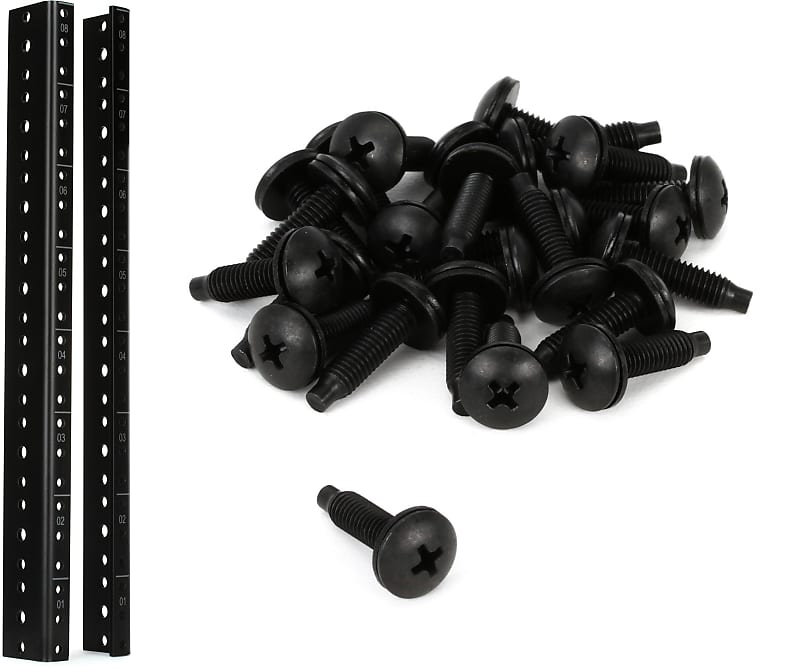 Gator GRW-RACKRAIL-08U Rack Rails - 8U Pair Bundle with | Reverb