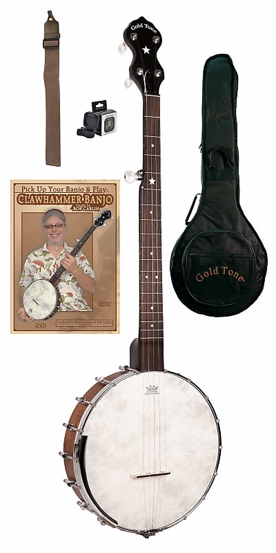 Gold Tone CC-OT: Cripple Creek Banjo Clawhammer Package | Reverb