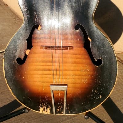 1950’s Harmony 4 string tenor guitar archtop | Reverb