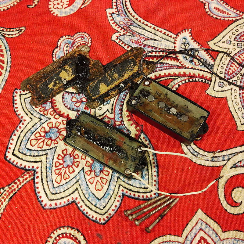 VINTAGE 1974 FENDER PRECISION BASS PICKUP w/ ORIGINAL PLATE & | Reverb