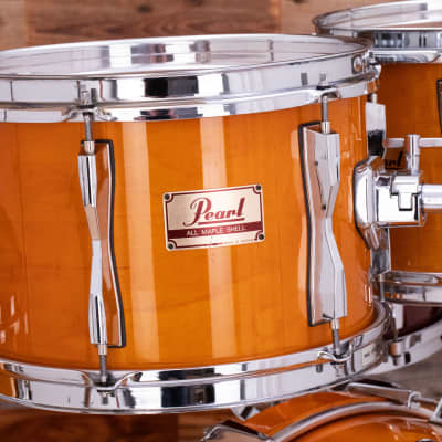 PEARL MLX PRESTIGE CUSTOM 4 PIECE DRUM KIT, LIQUID AMBER | Reverb