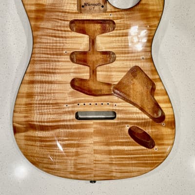 Warmoth Flame Maple Top Stratocaster Body | Reverb